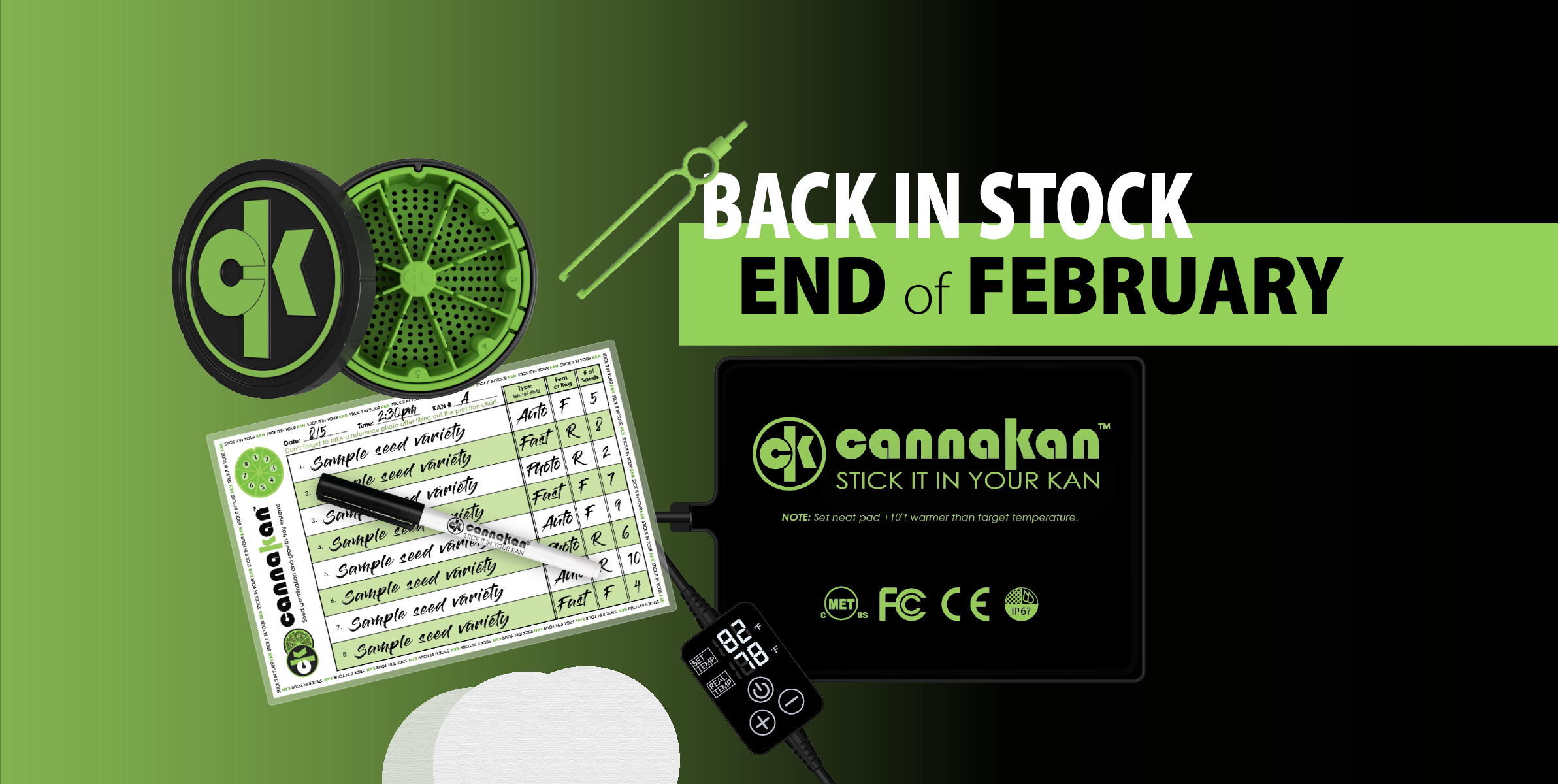 Cannakan™ Seed germination & growth tray systems.